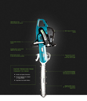 GeoRipper Mini-trencher - Handheld Trencher